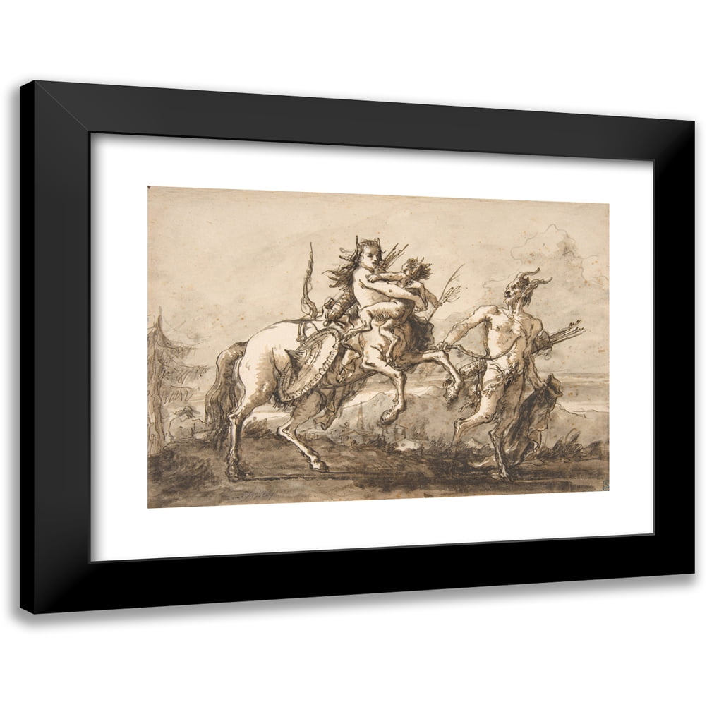 Giovanni Domenico Tiepolo 18x14 Black Modern Framed Museum Art Print ...