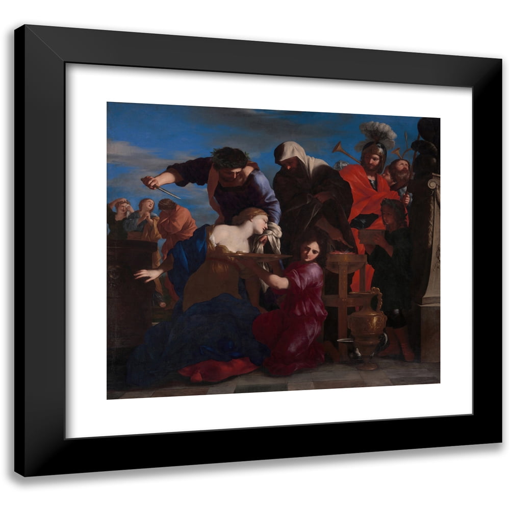 Giovanni Francesco Romanelli 16x15 Black Modern Framed Museum Art Print ...