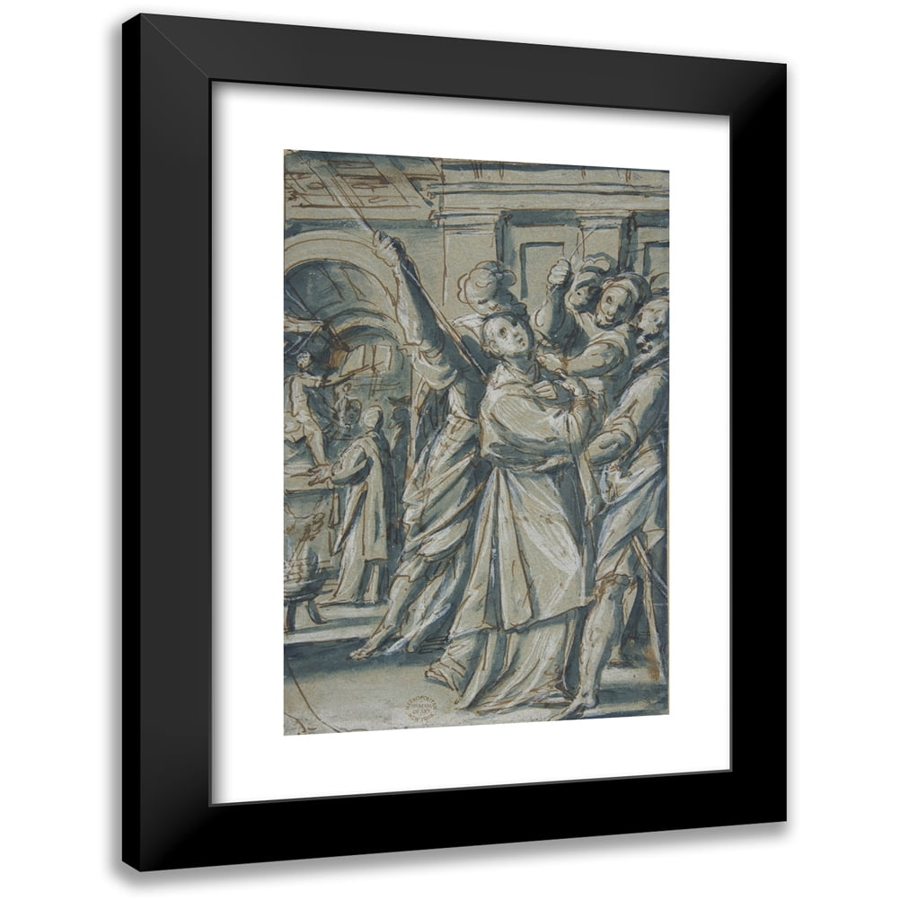 Giovanni Mauro della Rovere 17x24 Black Modern Framed Museum Art Print ...