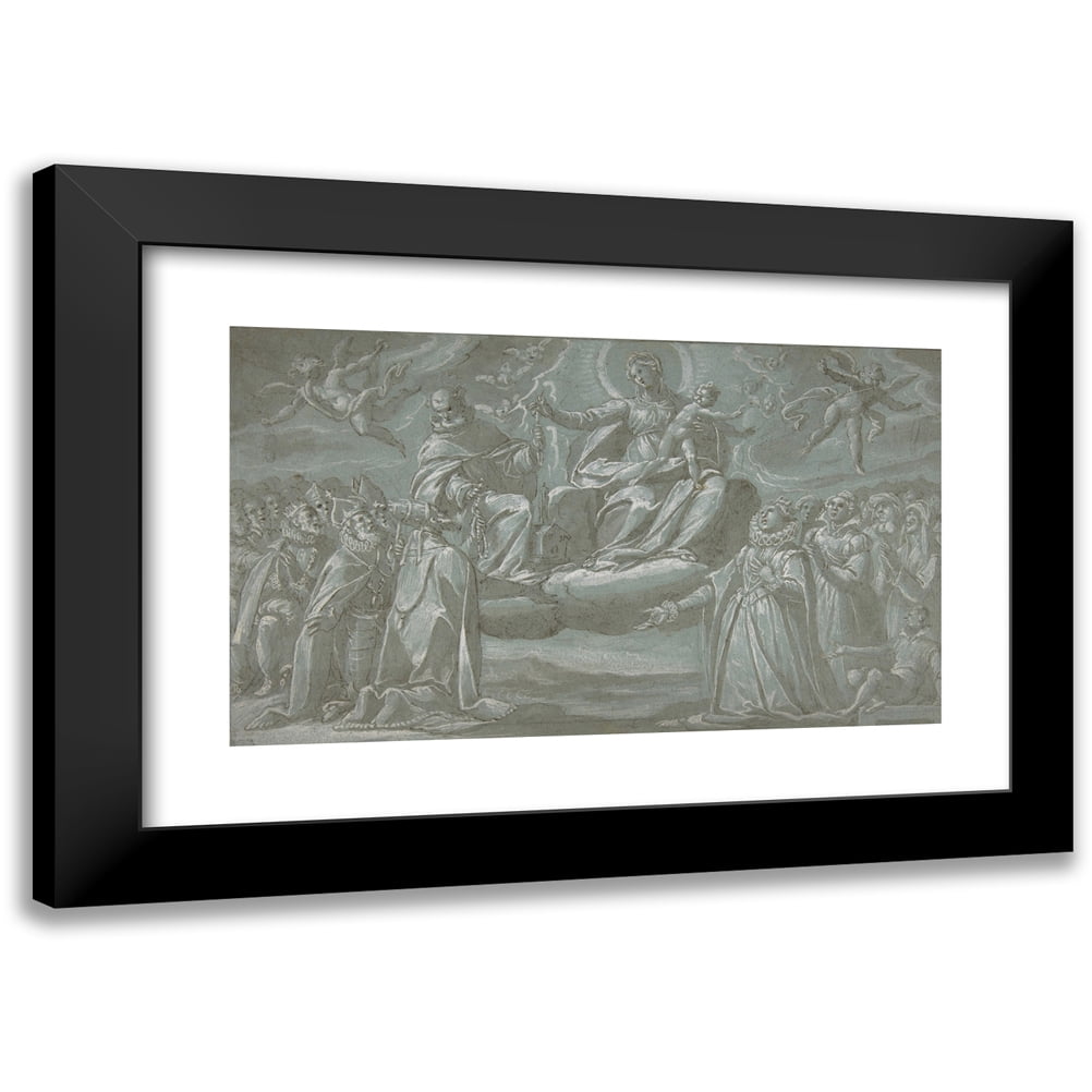 Giovanni Mauro della Rovere 18x12 Black Modern Framed Museum Art Print ...