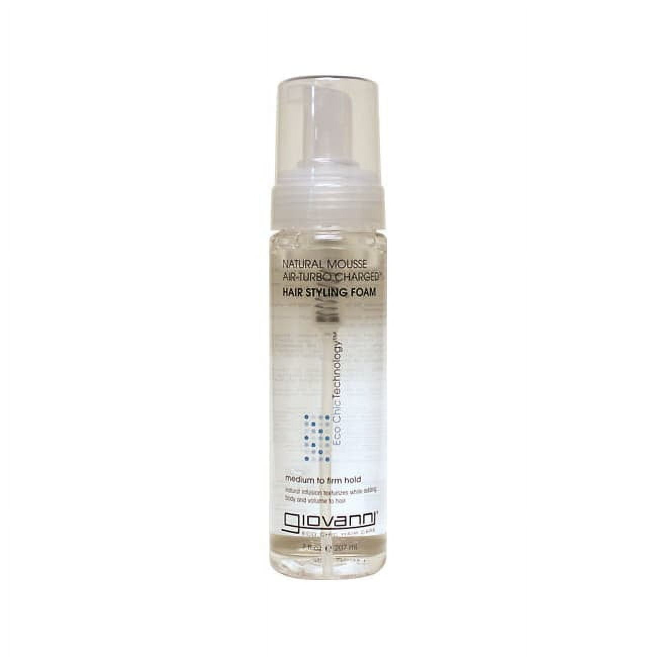 Giovanni Natural Mousse Air-Turbo Charged Hair Styling Foam, 7.0 FL OZ ...