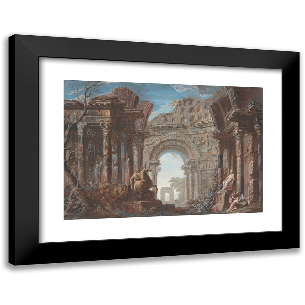 Giovanni Niccolò Servandoni 18x14 Black Modern Framed Museum Art Print ...