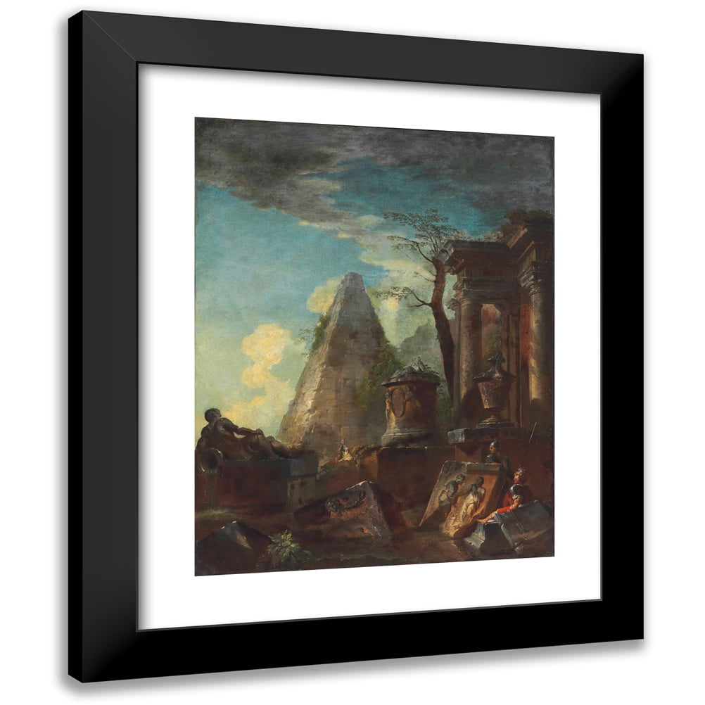 Giovanni Paolo Panini 15x18 Black Modern Framed Museum Art Print Titled ...