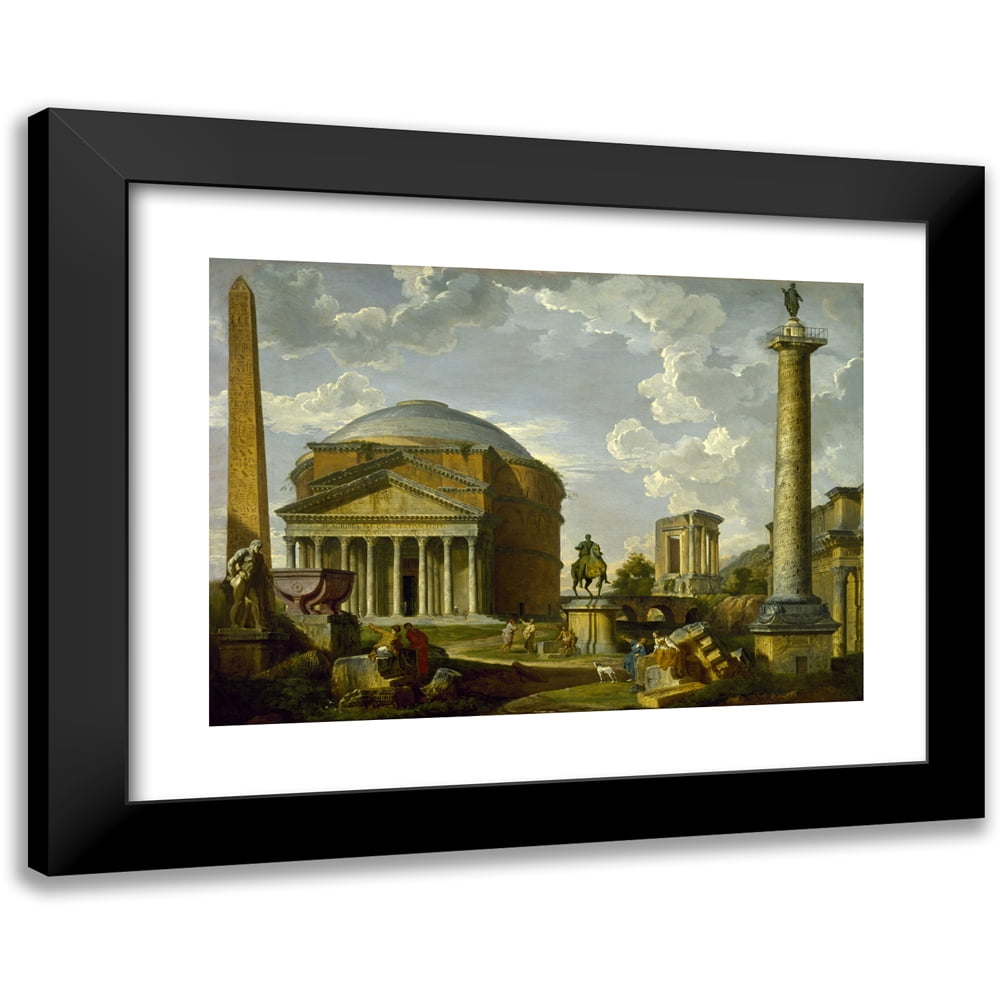 Giovanni Paolo Panini 18x14 Black Modern Framed Museum Art Print Titled ...