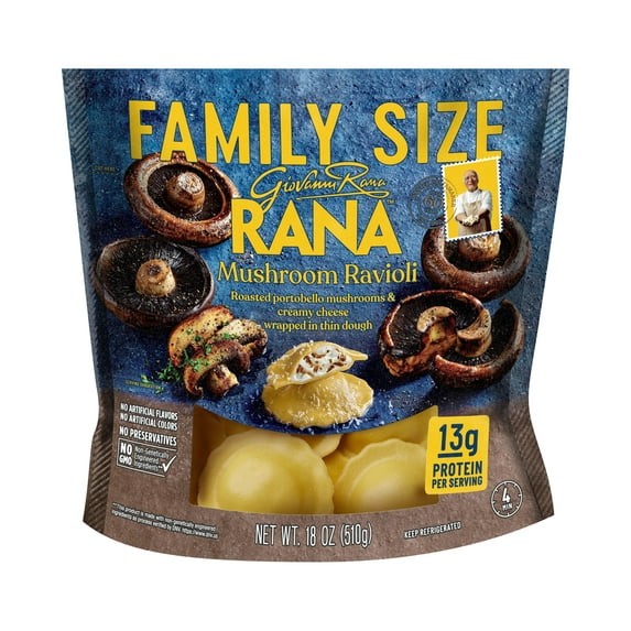 Giovanni Rana Family Size Mushroom Ravioli 18 oz, Refrigerated, Refer ...