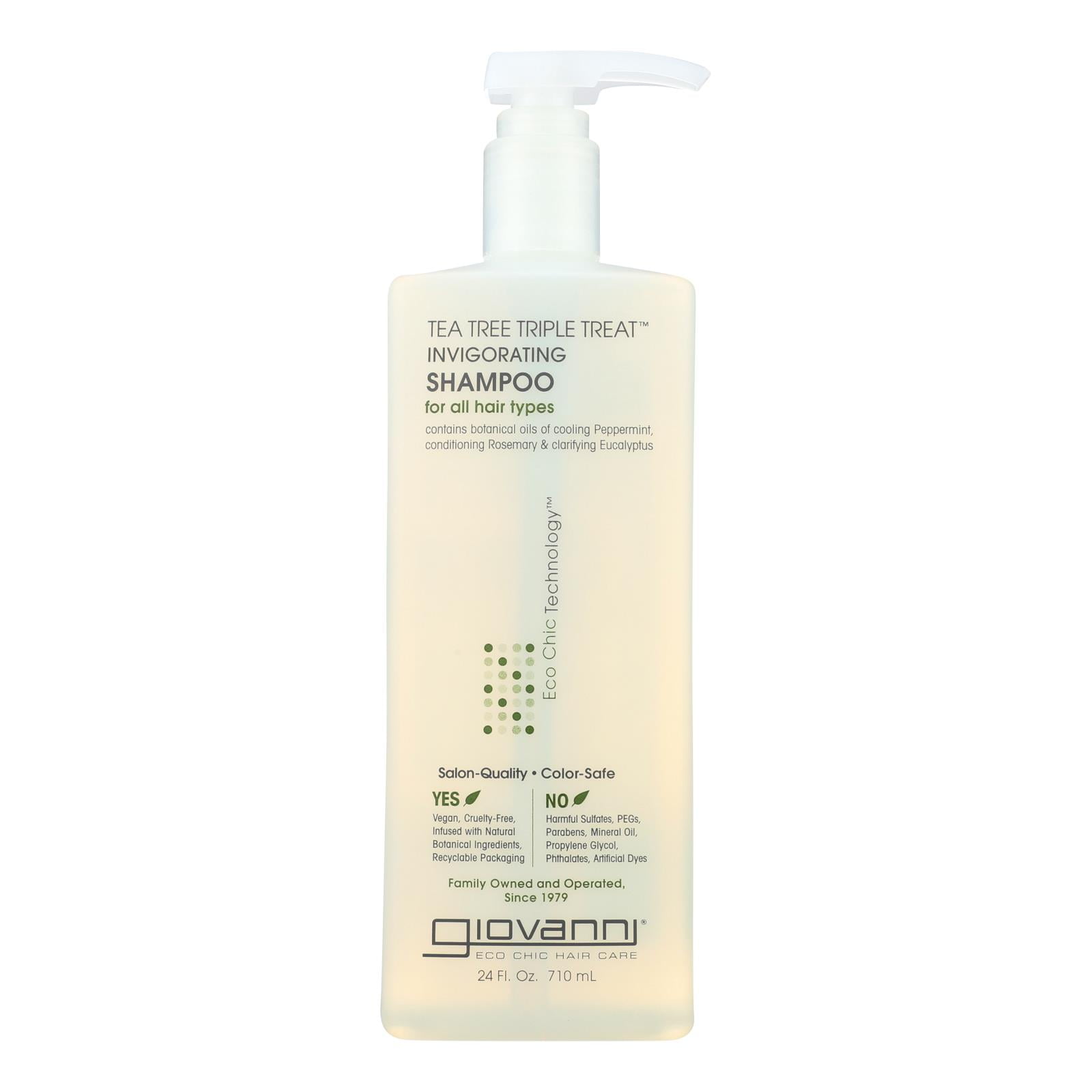 Giovanni Hair Care Products - Shampoo Tea Tree Invigorating - 24 Fz ...