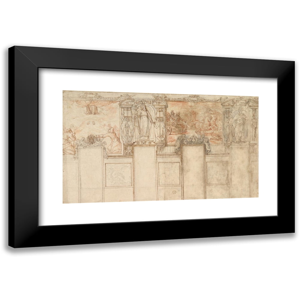 Giovanni de' Vecchi 24x15 Black Modern Framed Museum Art Print Titled ...