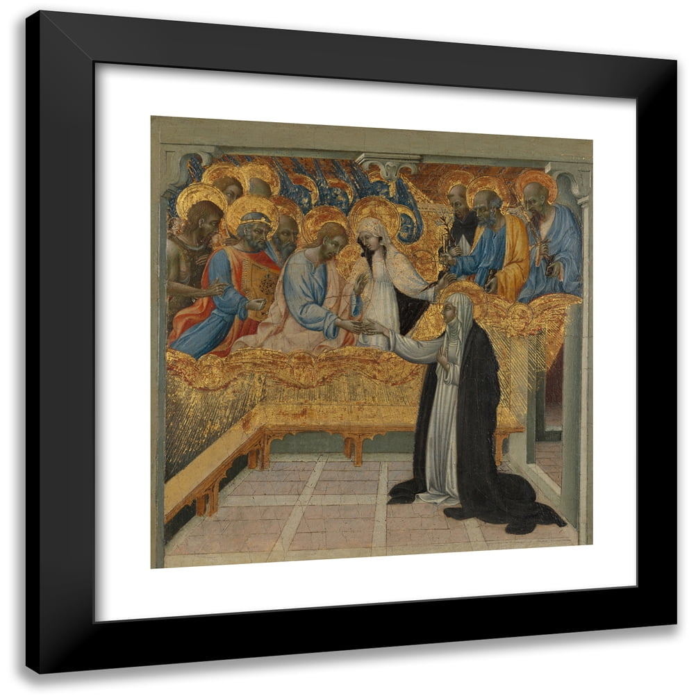Giovanni di Paolo 20x20 Black Modern Framed Museum Art Print Titled ...