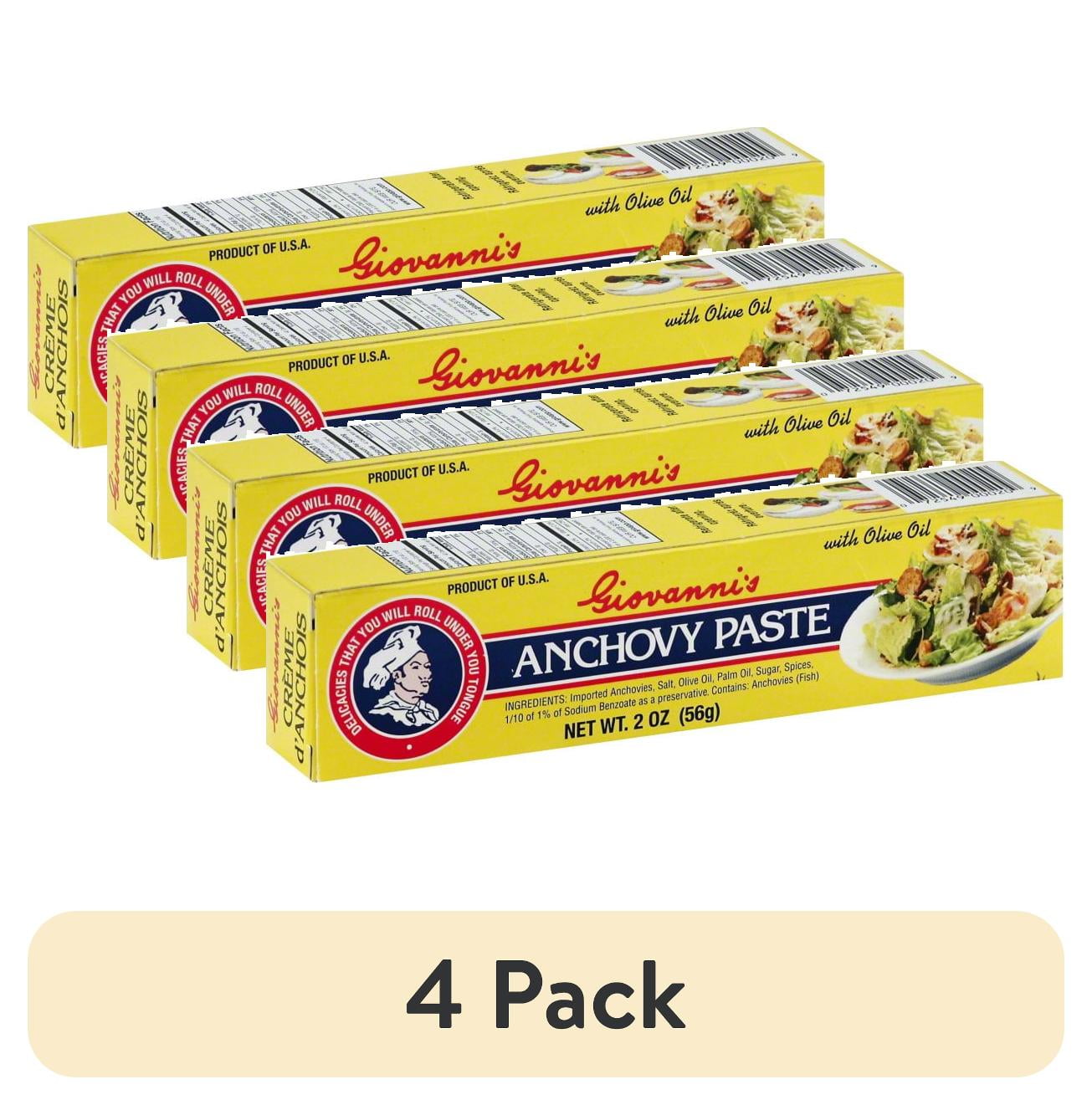 (4 pack) Giovannis Appetizing Food Prod Giovannis Anchovy Paste, 2 oz ...