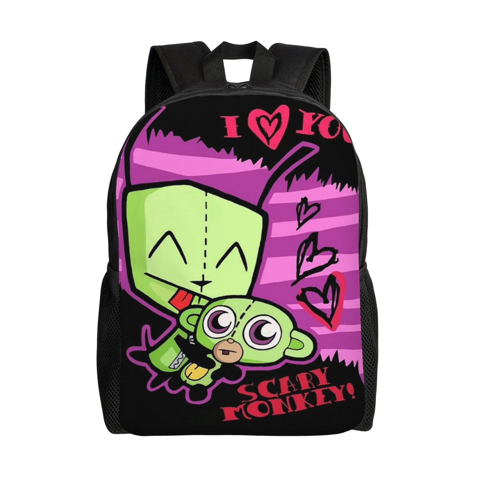 Gir Invader Zim Backpacks Casual Daypack Rucksack Book Bags for School ...