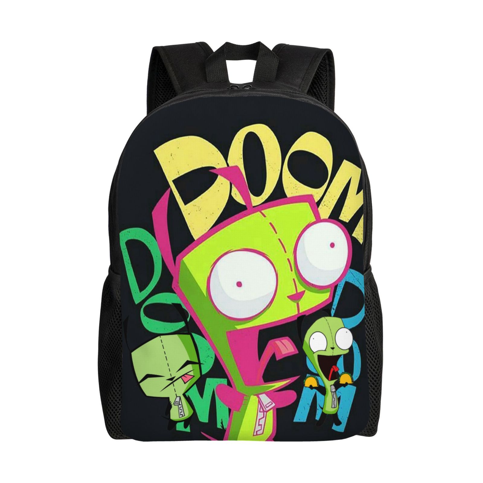 Gir Invader Zim Backpacks Casual Daypack Rucksack Book Bags for School ...