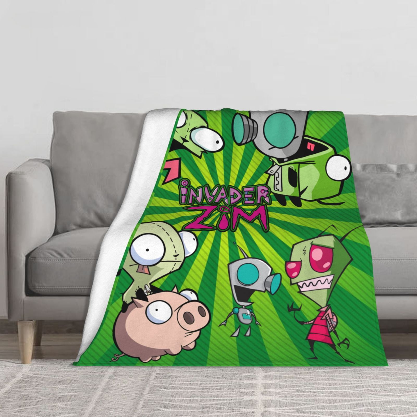 Gir Invader Zim Blanket Luxury Soft Fuzzy Flannel Fleece Throw Blanket ...