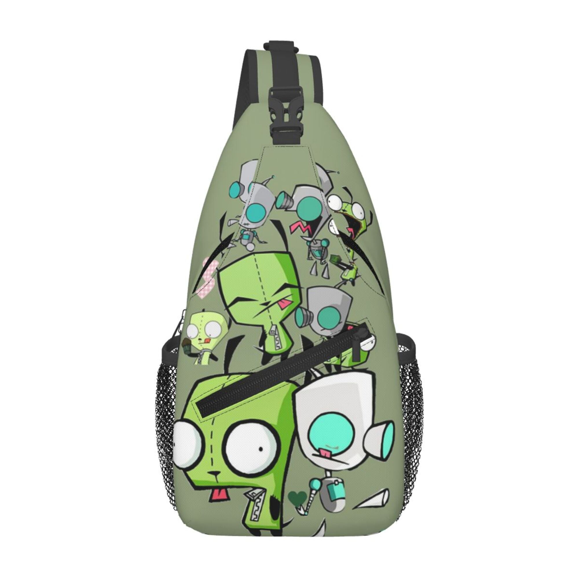 Gir Invader Zim Cross Chest Bag Diagonally Sling Bag Lightweight ...