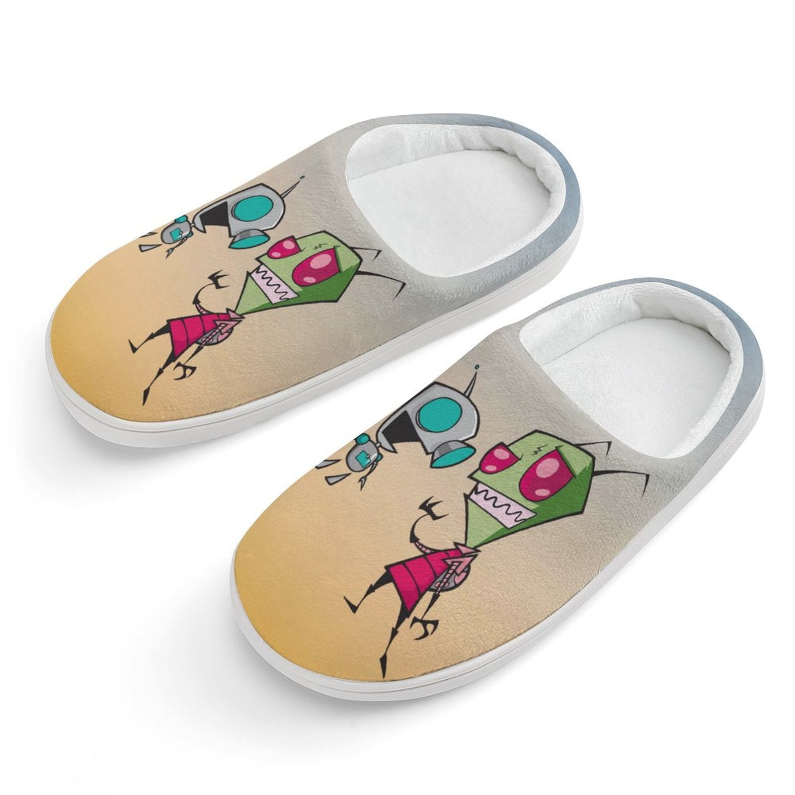 Gir Invader Zim Kid's Cotton Slippers Winter Warm Soft Plush Slippers ...