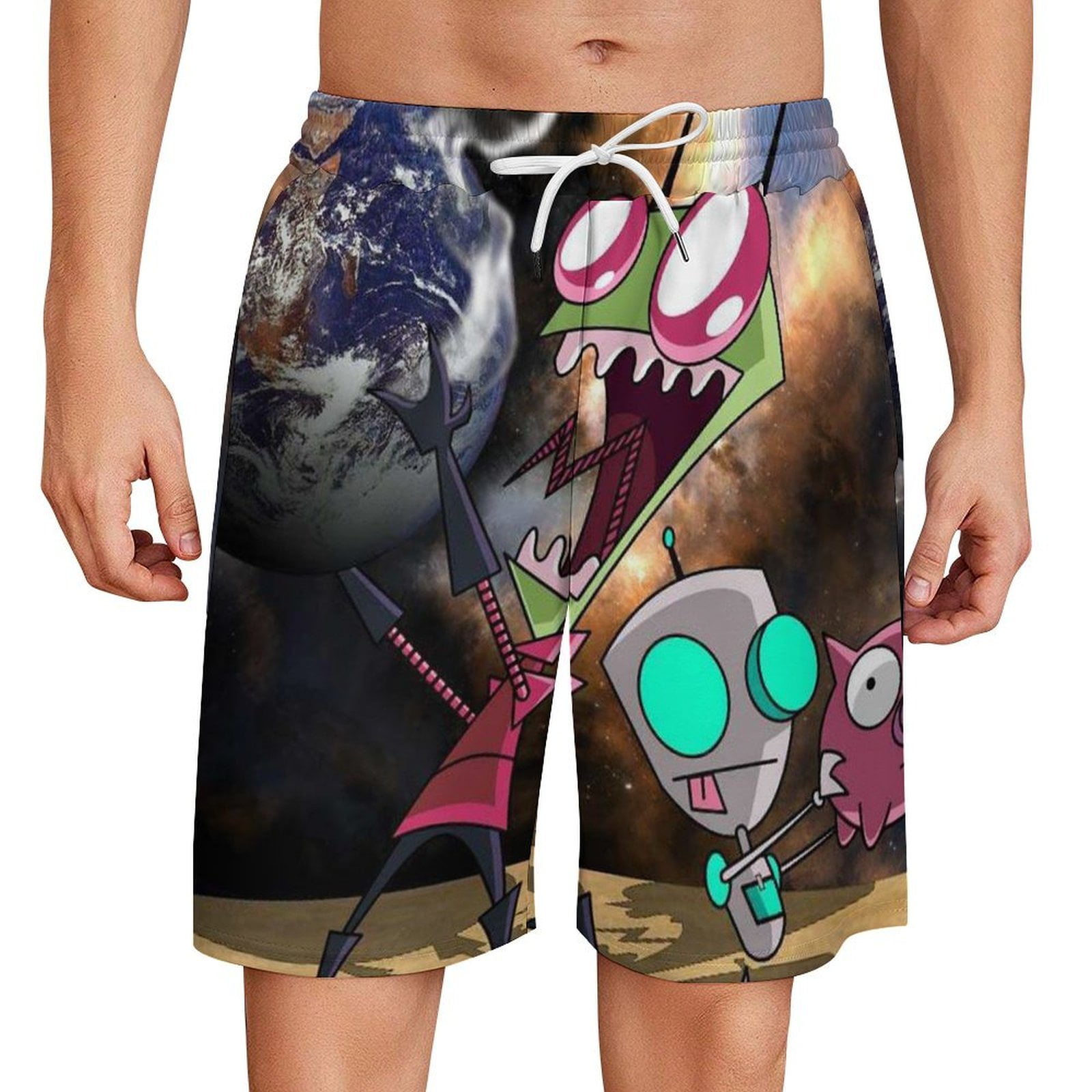 Gir Invader Zim Short Sweatpants Summer Daily Cozy Lounge Shorts 3D ...