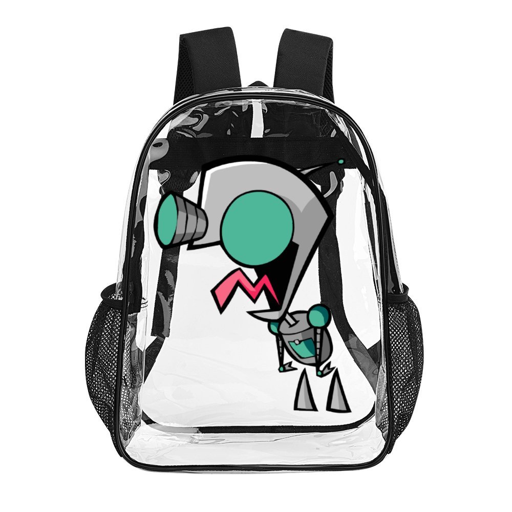 Gir Mouth Invader Zim Clear Backpack Transparent Bag 17 Inch Large ...
