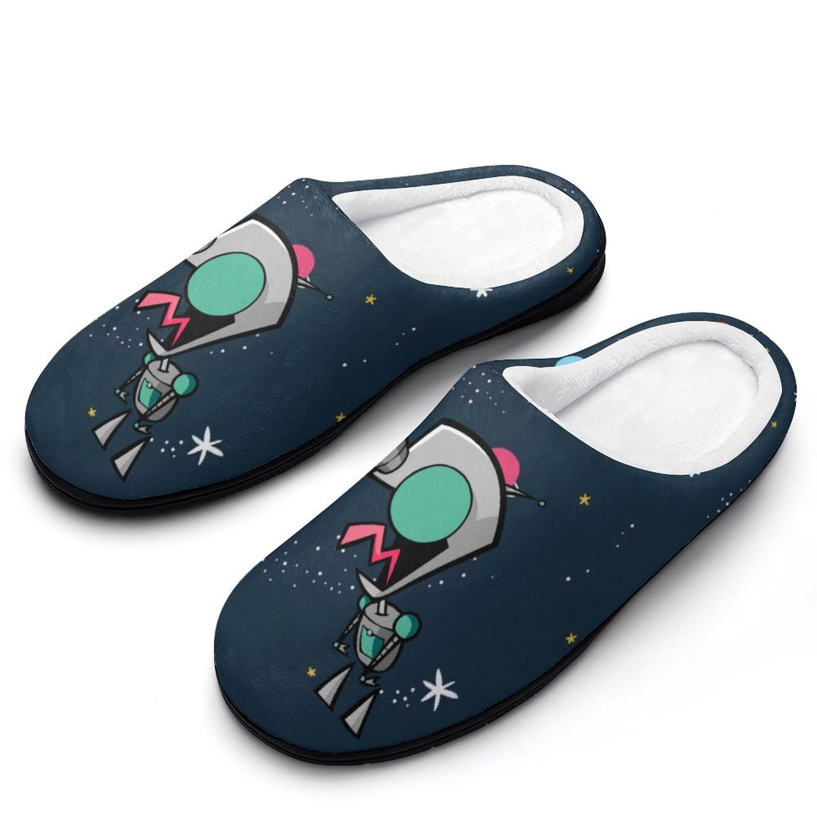 Gir Mouth Invader Zim Fuzzy Cotton Slippers For Mens Winter Cotton ...