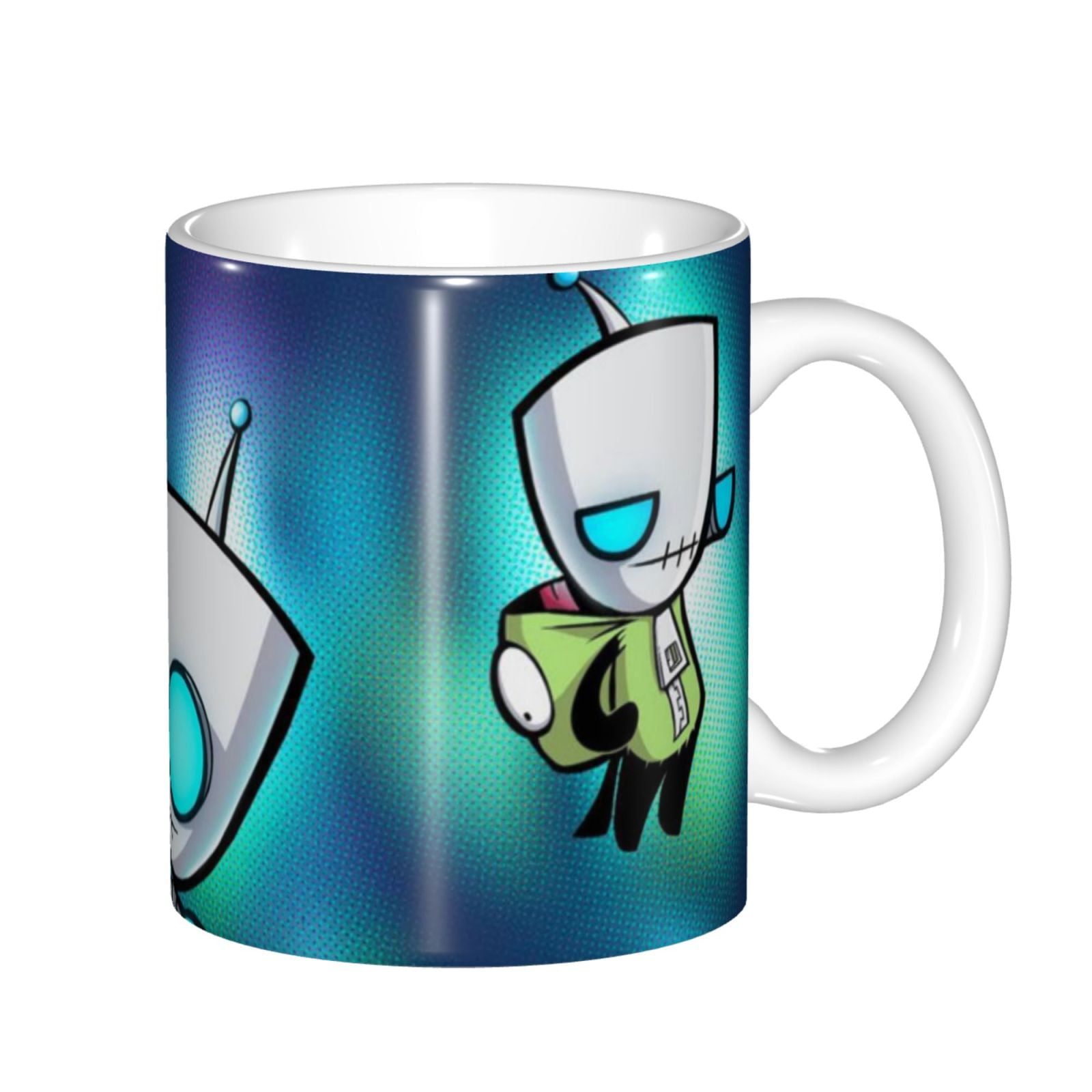 Gir Robot Invader Zim Ceramic Mug Fashion Coffee Mug Tea Cup Water Cup ...