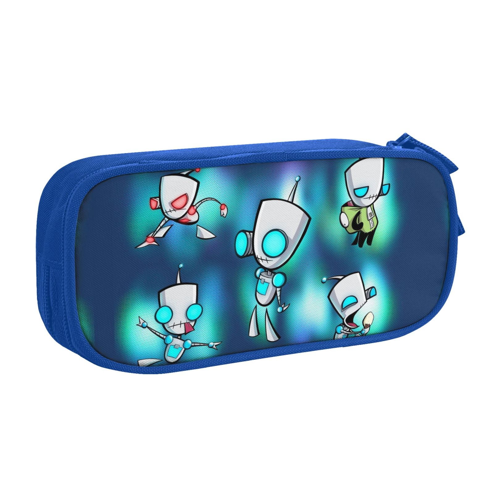 Gir Robot Invader Zim Pencilcase Large Capacity Pencase Double-layer ...