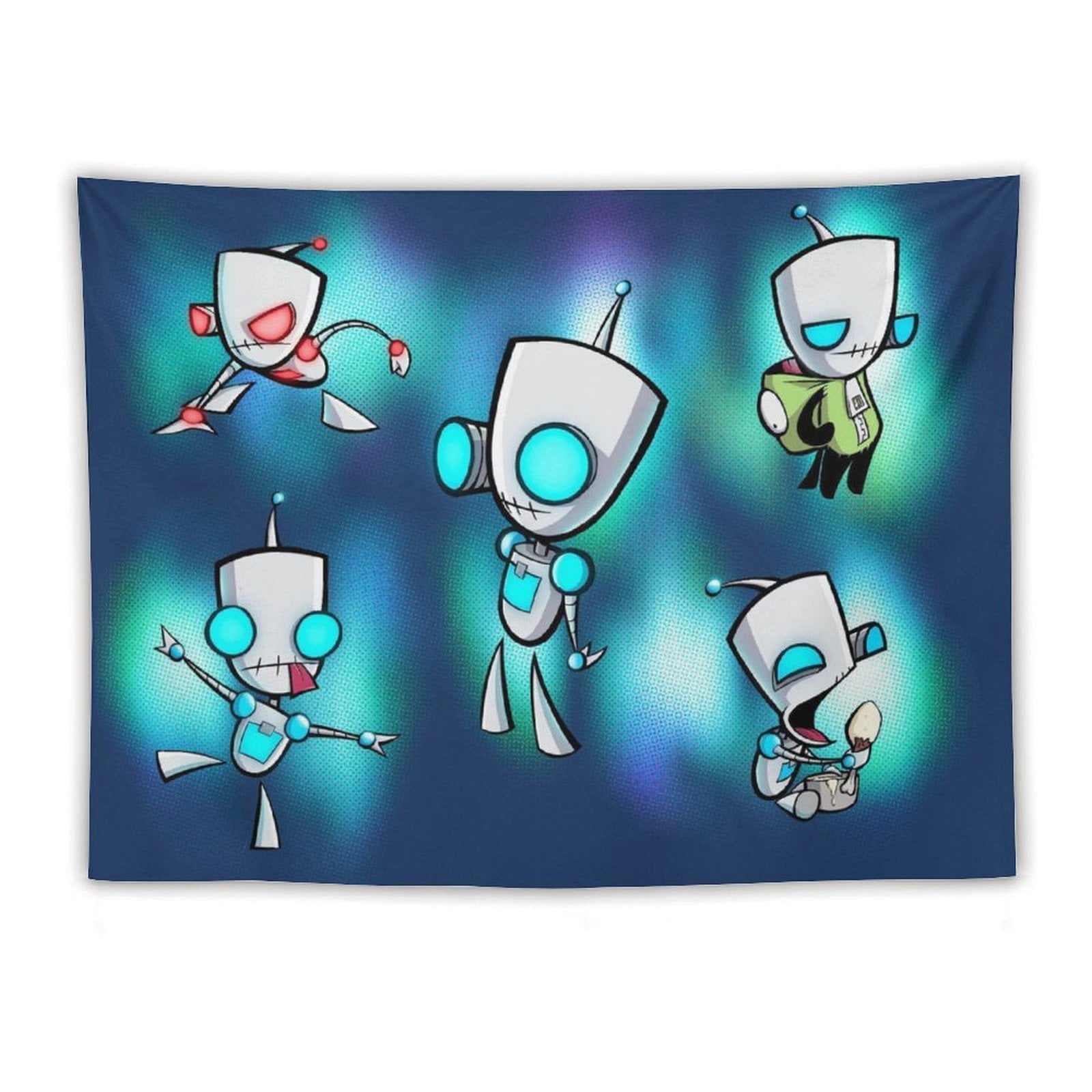 Gir Robot Invader Zim Tapestry Luxury Wall Hanging Tapestries ...