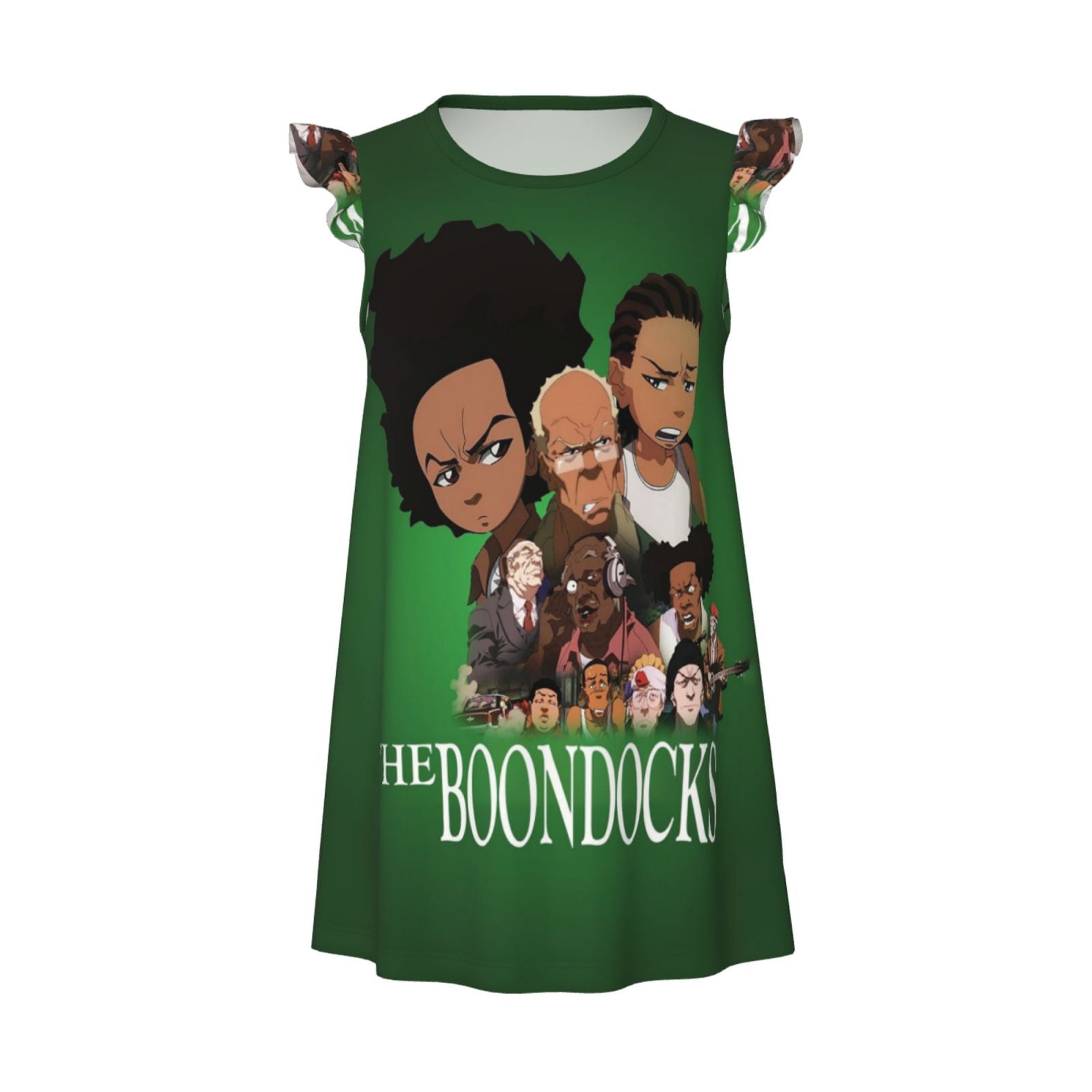 Gir-ls Boondock Graphic Flutter Sleeve Soft Fabric Casual Dress For ...