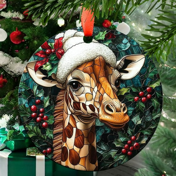 Giraffe 161 Ceramic/Acrylic Christmas Ornament, Sweet Love Celebration, Thanksgiving Table ...