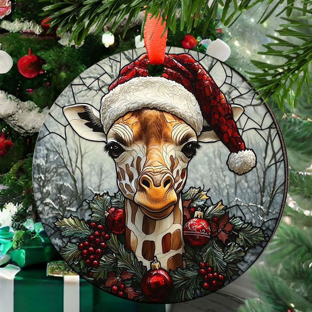 Giraffe 32 Ceramic/Acrylic Christmas Ornament, Mother Appreciation ...
