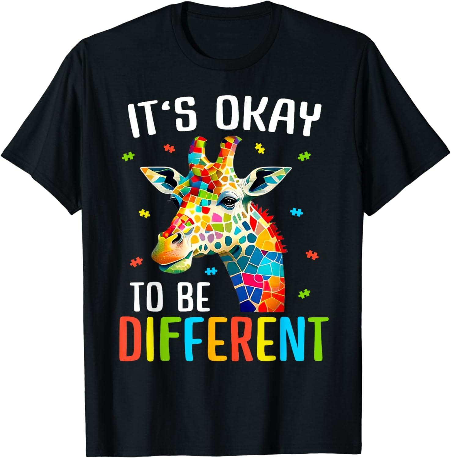 Giraffe Acceptance Its Ok To Be Different T-Shirt - Walmart.com