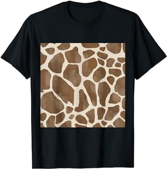 Giraffe Animal Print Pattern T-Shirt - Walmart.com