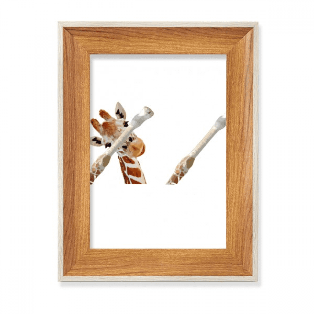 Giraffe Animal Writhing Desktop Wooden Photo Frame Display Picture Art ...