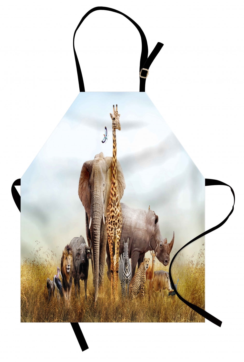 Giraffe Apron, Grasslands of Kenya African Safari Lion Safari Zebra ...