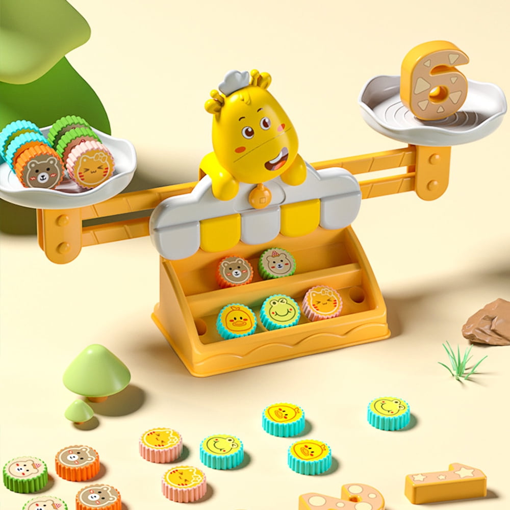 Giraffe Balance Toy for Kids - Educational Balance Scale with Cookie ...