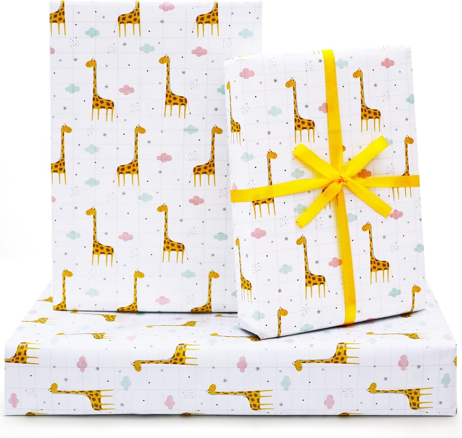 Giraffe Birthday Wrapping Paper for Boys Kids Girls, Giraffe Design ...