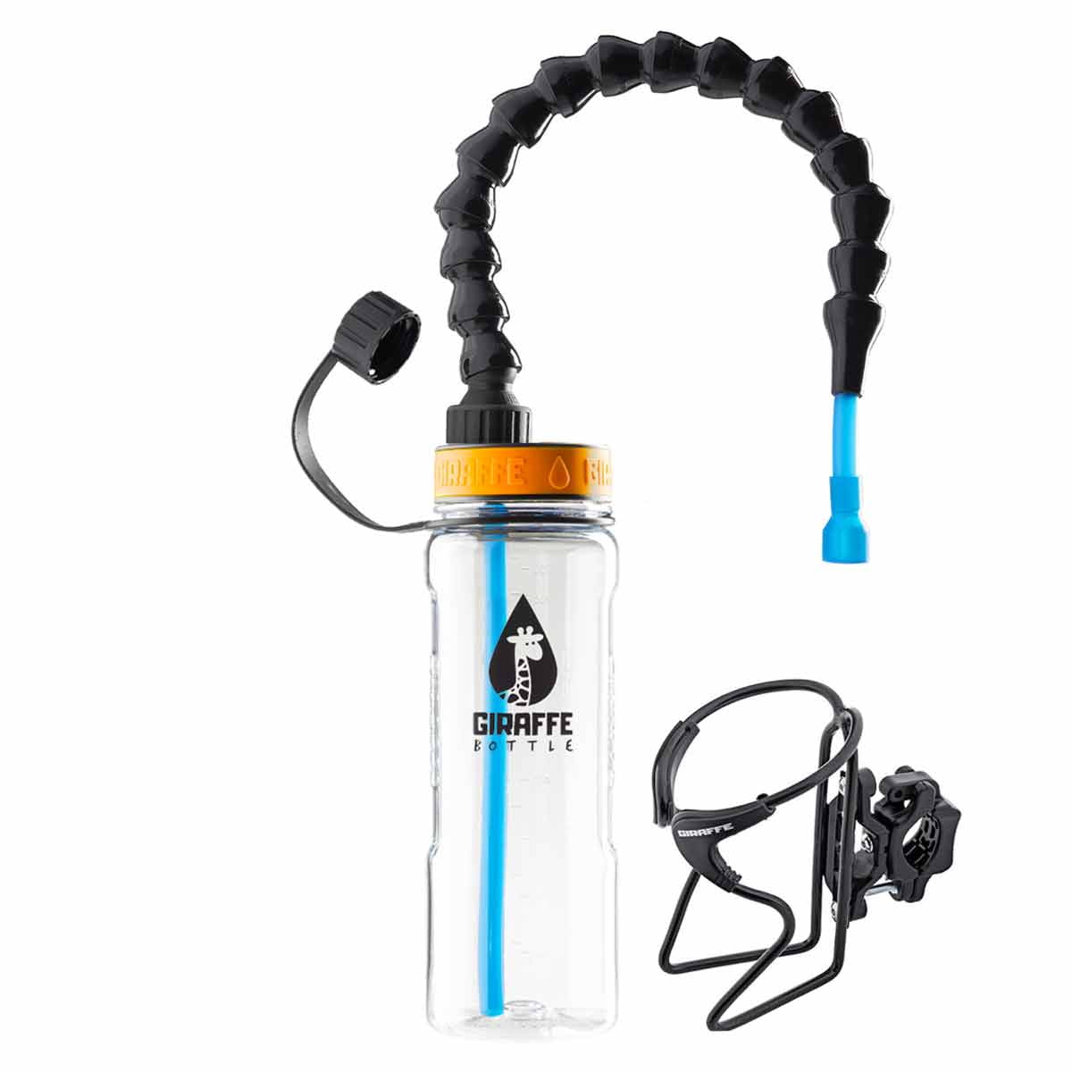 Giraffe Bottle Tower XL Hands Free Drinking System, Clear Bottle, With ...