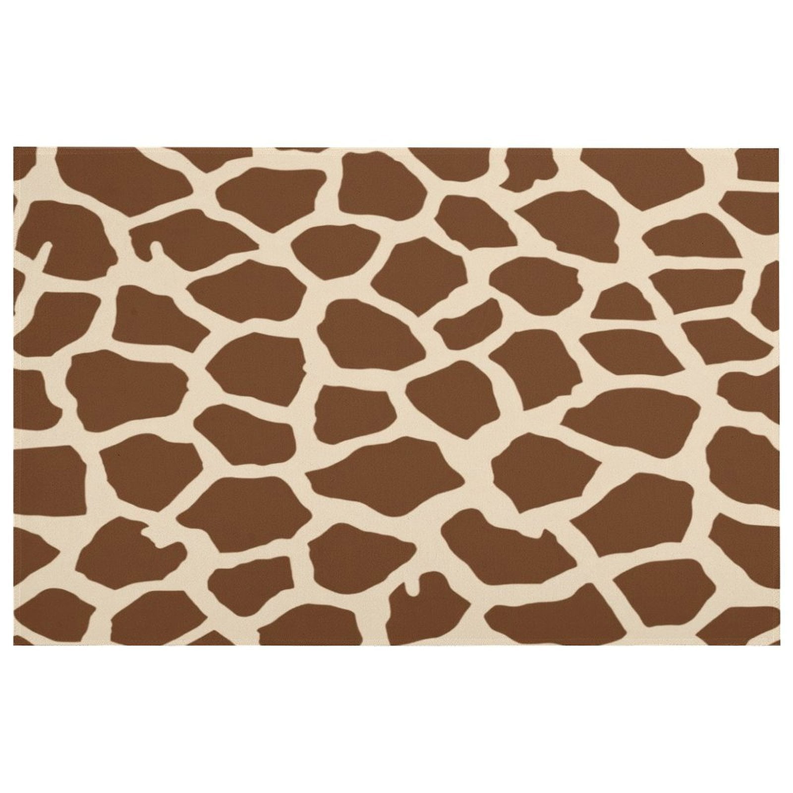 Giraffe Brown Texture Adult Home Decor Bedroom Living Room Crystal Velvet Carpet Yoga Mat Game ...