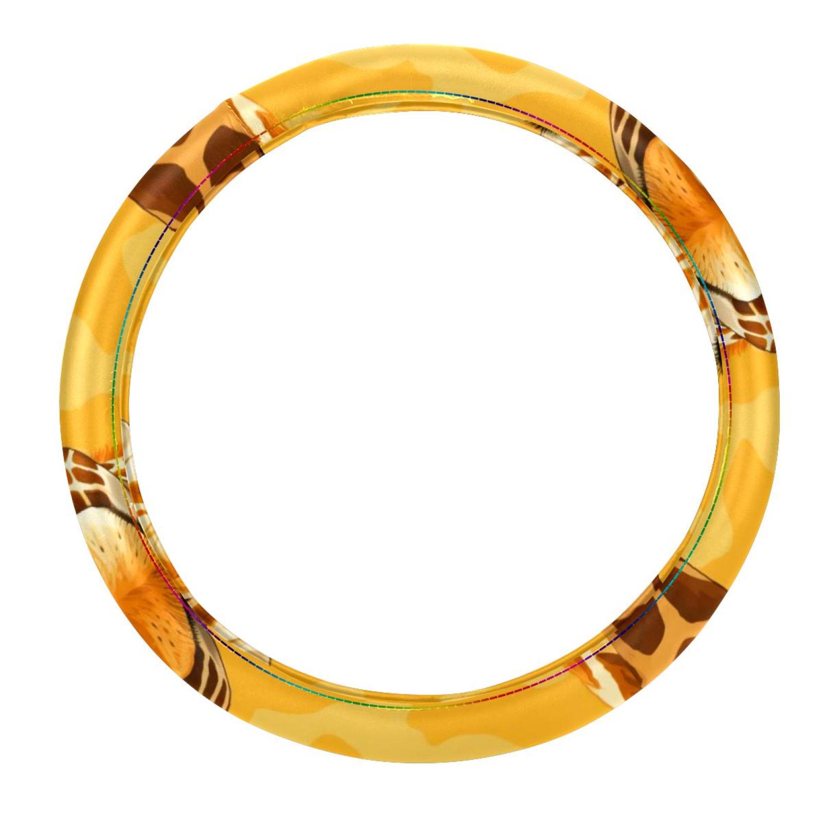 Giraffe Car Wheel Cover, 14.5 Inch Printing PVC Leather Auto ...