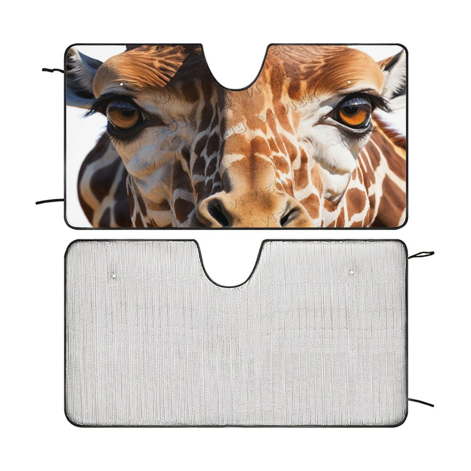 Giraffe Car Windshield Sun Shade for Front Window, Sun Protector for UV ...