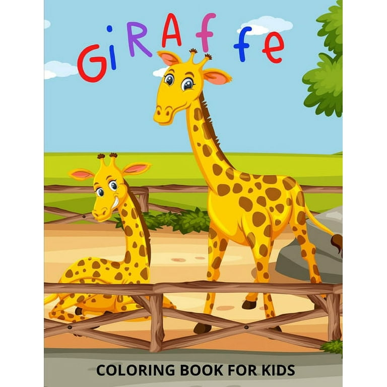 coloring book giraffe