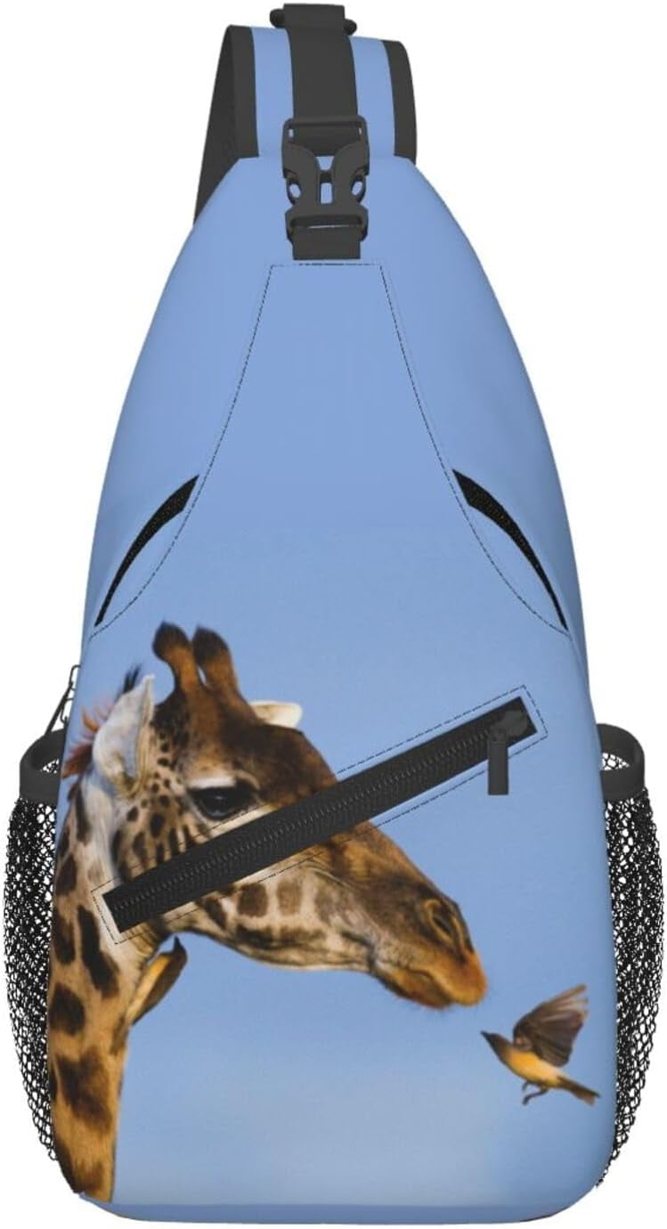 Giraffe Crossbody Bag Animal Shoulder Bag Backpack Giraffe Sling Bag ...