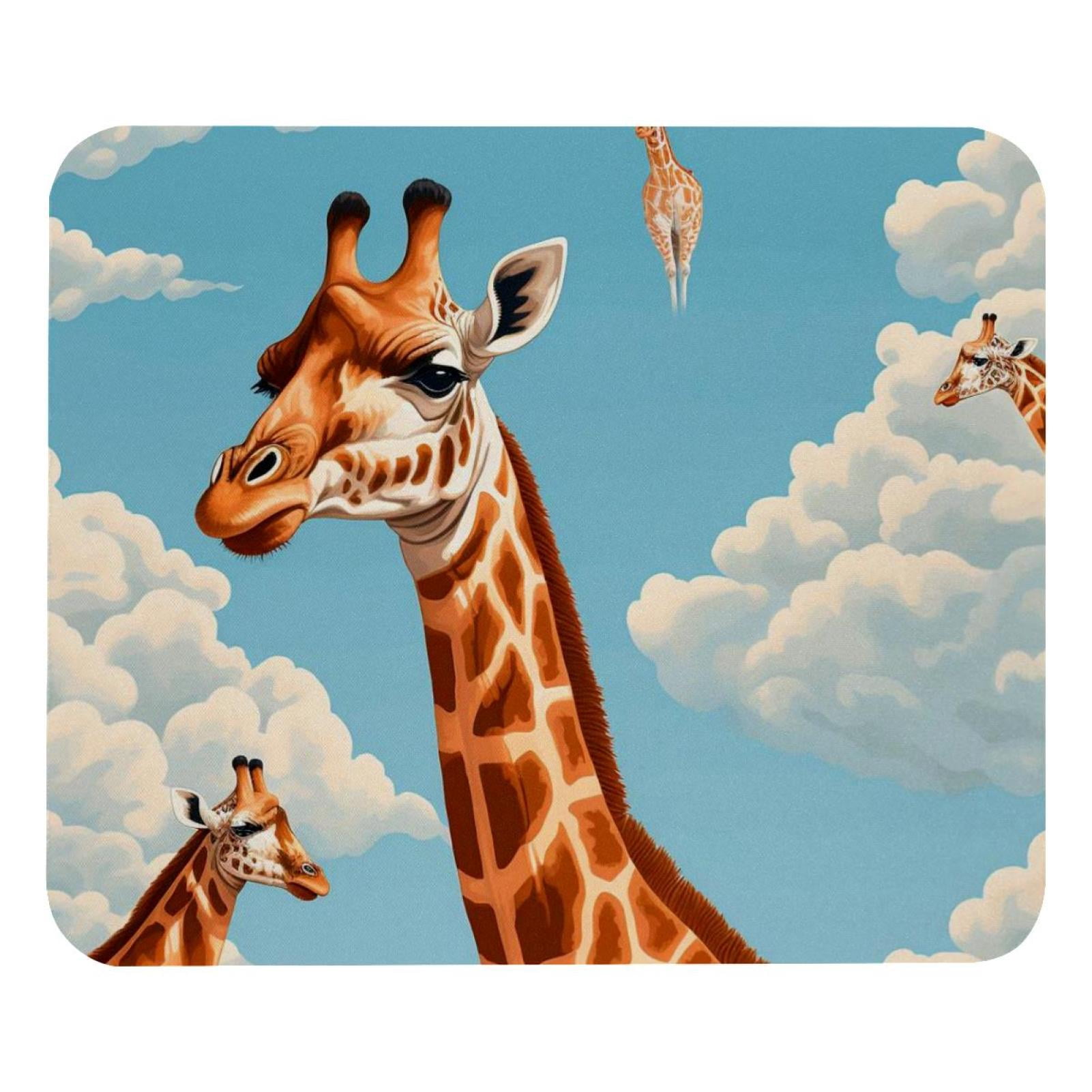Giraffe Cute Pattern Mousepad, Non-Slip Mouse Pad, Office Desk Mat ...