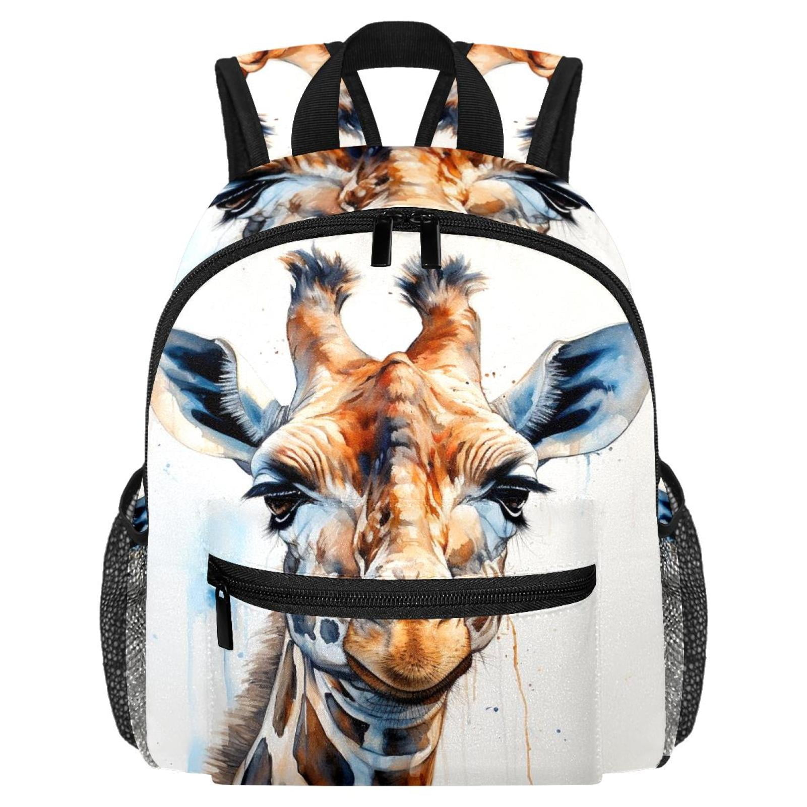 Giraffe Cute Printed Backpack with Adjustable Shoulder Strap, Large ...