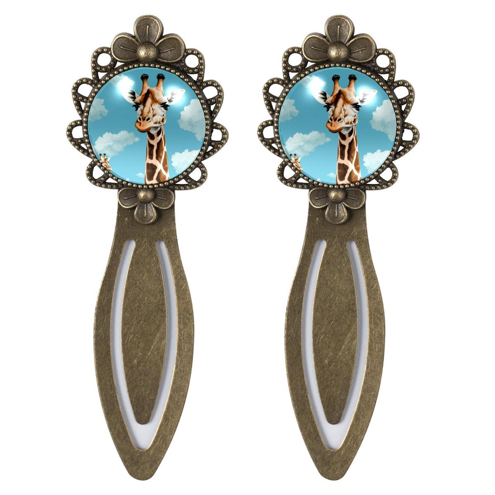 Giraffe Elegant Vintage Copper-Colored Lace Bookmarks - Set of 2 ...
