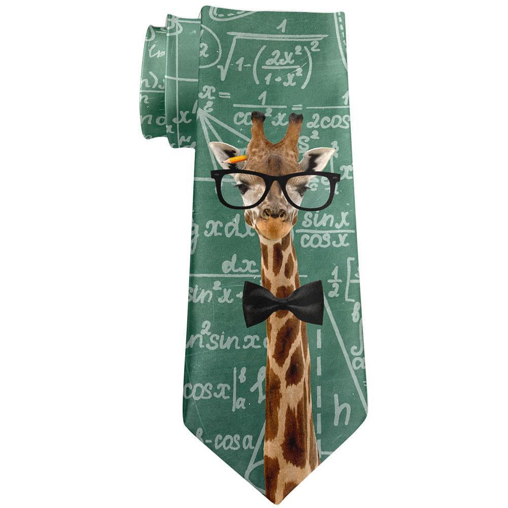 Giraffe Geek Math Formulas All Over Neck Tie - Walmart.com