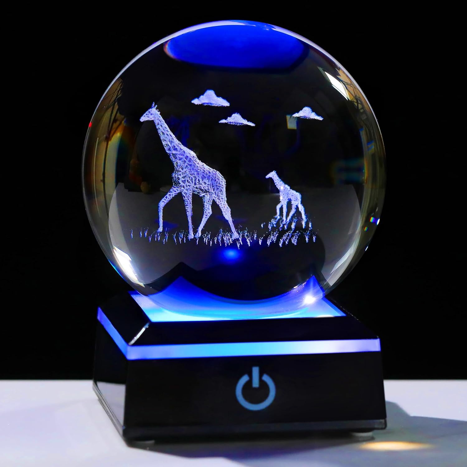 Giraffe Gifts for Women Men 3D Crystal Ball 3.14'' - Laser Giraffe ...