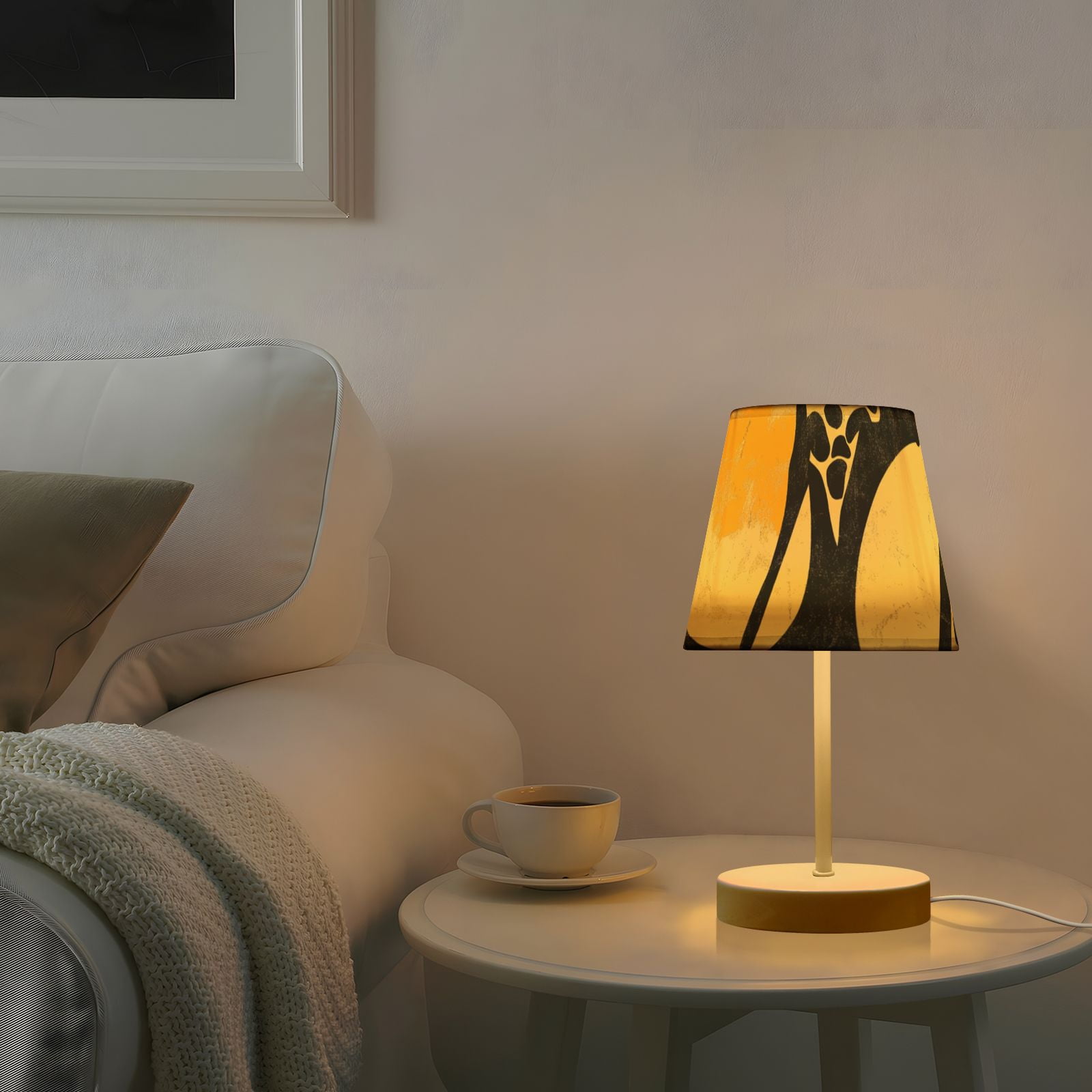 Giraffe Graffiti Desk Lamp 3 Color Modes LED Table Lamp Nightstand ...