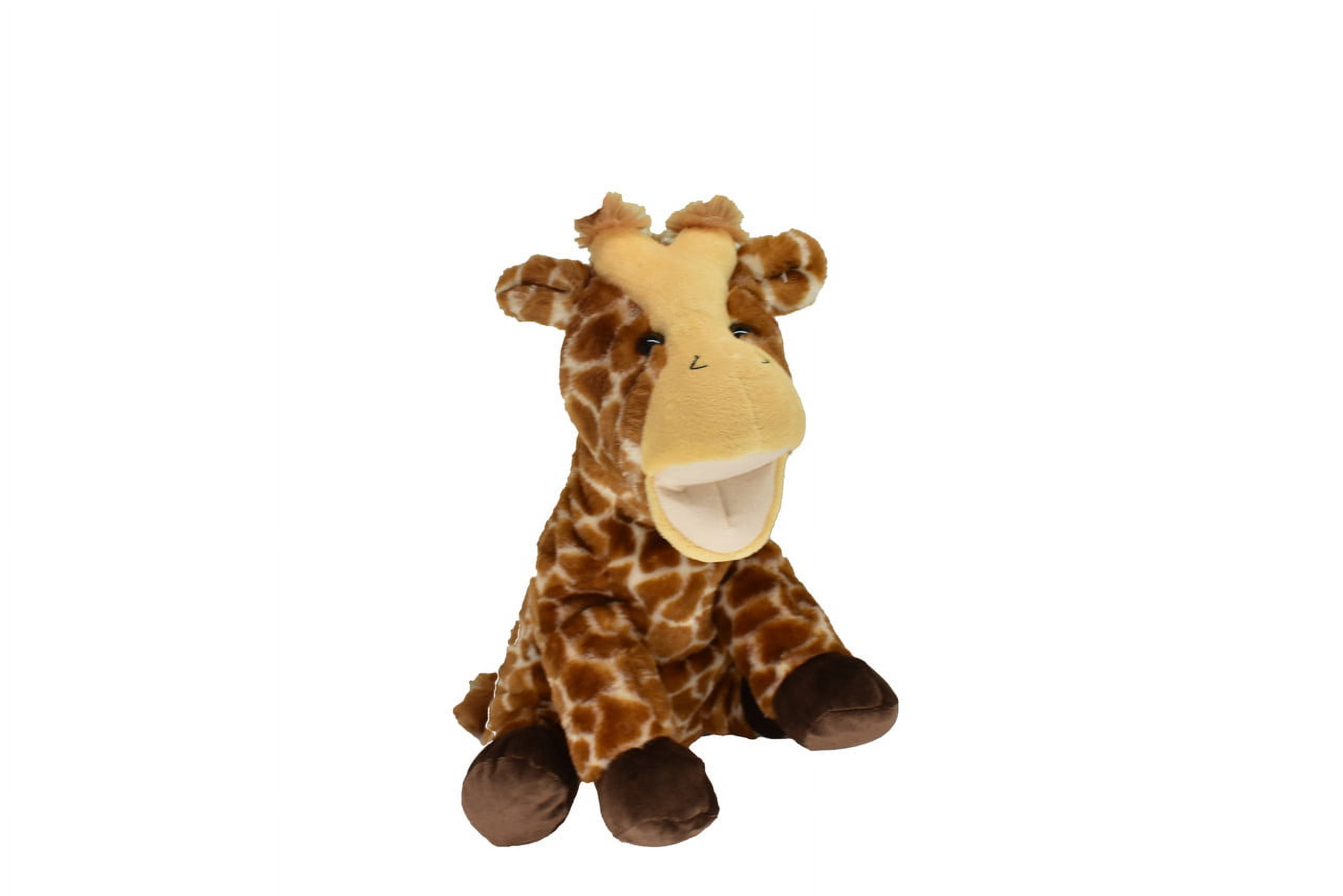 Giraffe Hand Puppet Cute Stuffed African Animal Plush Toy, Kids ...
