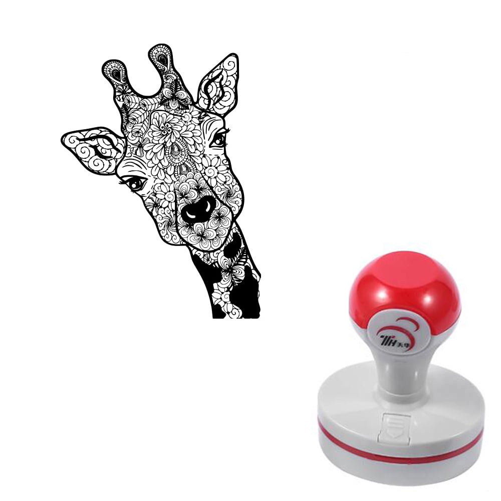 Giraffe Head Self-Inking Photosensitive Planner Scrapbooking Stamps ...