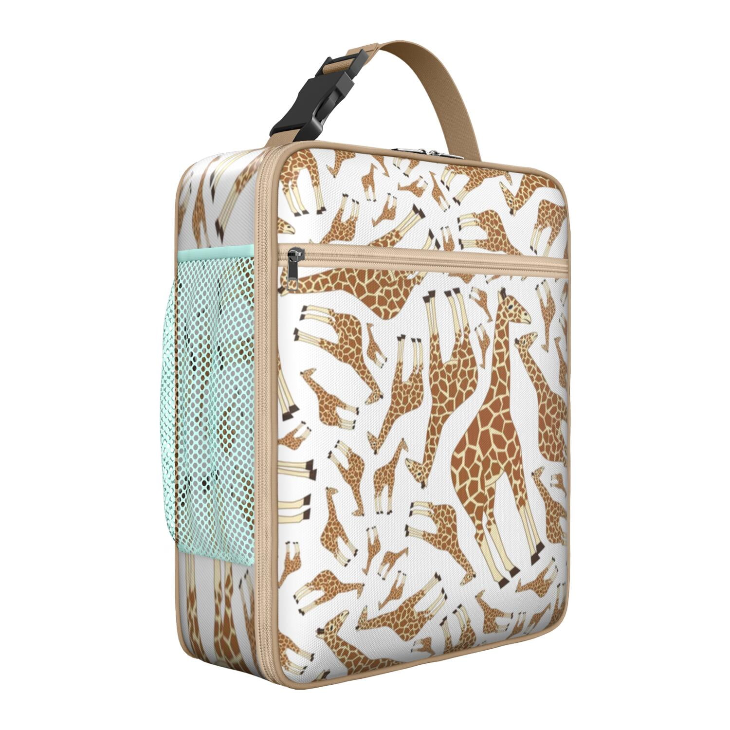 Giraffe Insulated Lunch Bag Box Women Reusable Lunch Tote Bag ...