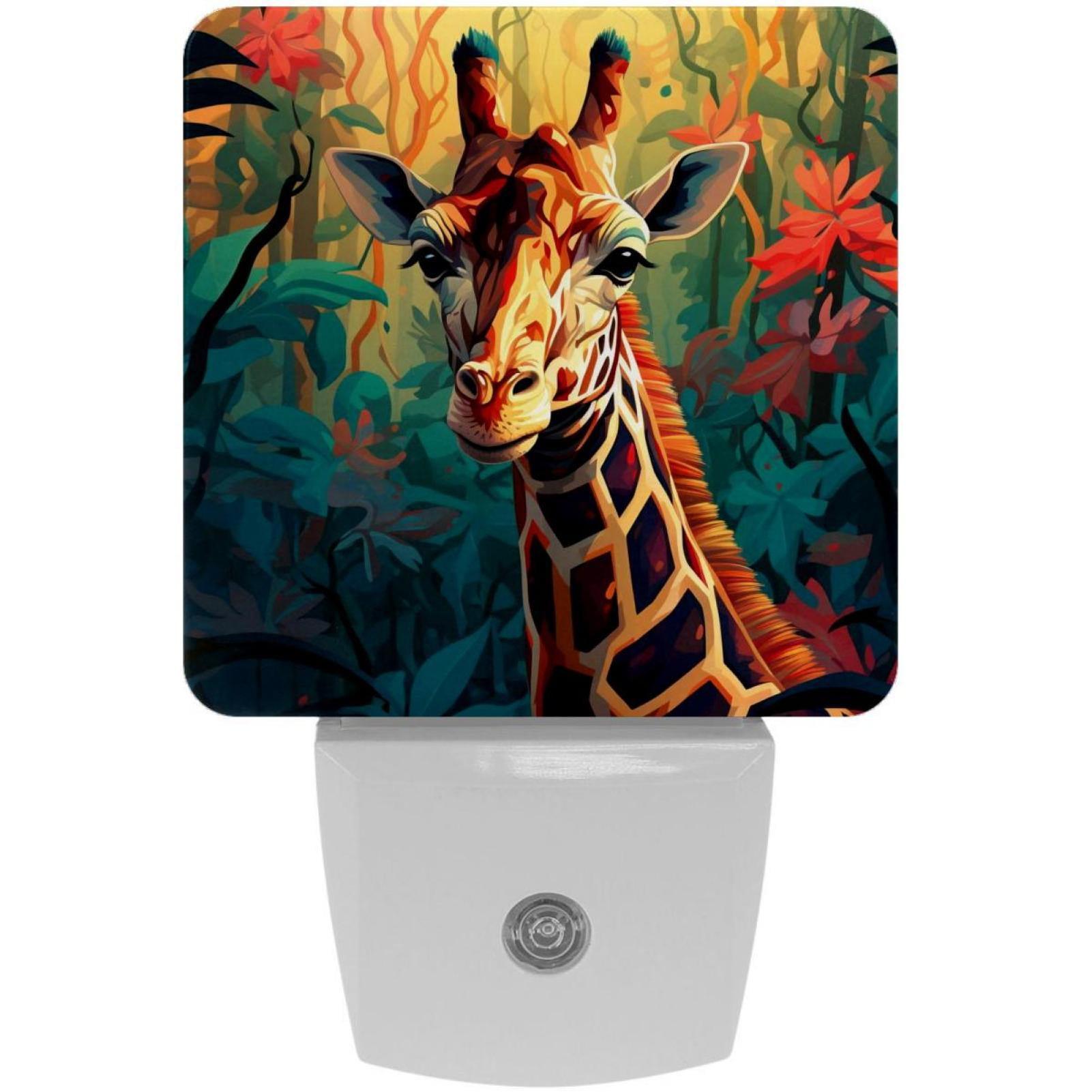 Giraffe LED Square Night Light - Energy Efficient Plug-in Nightlight ...