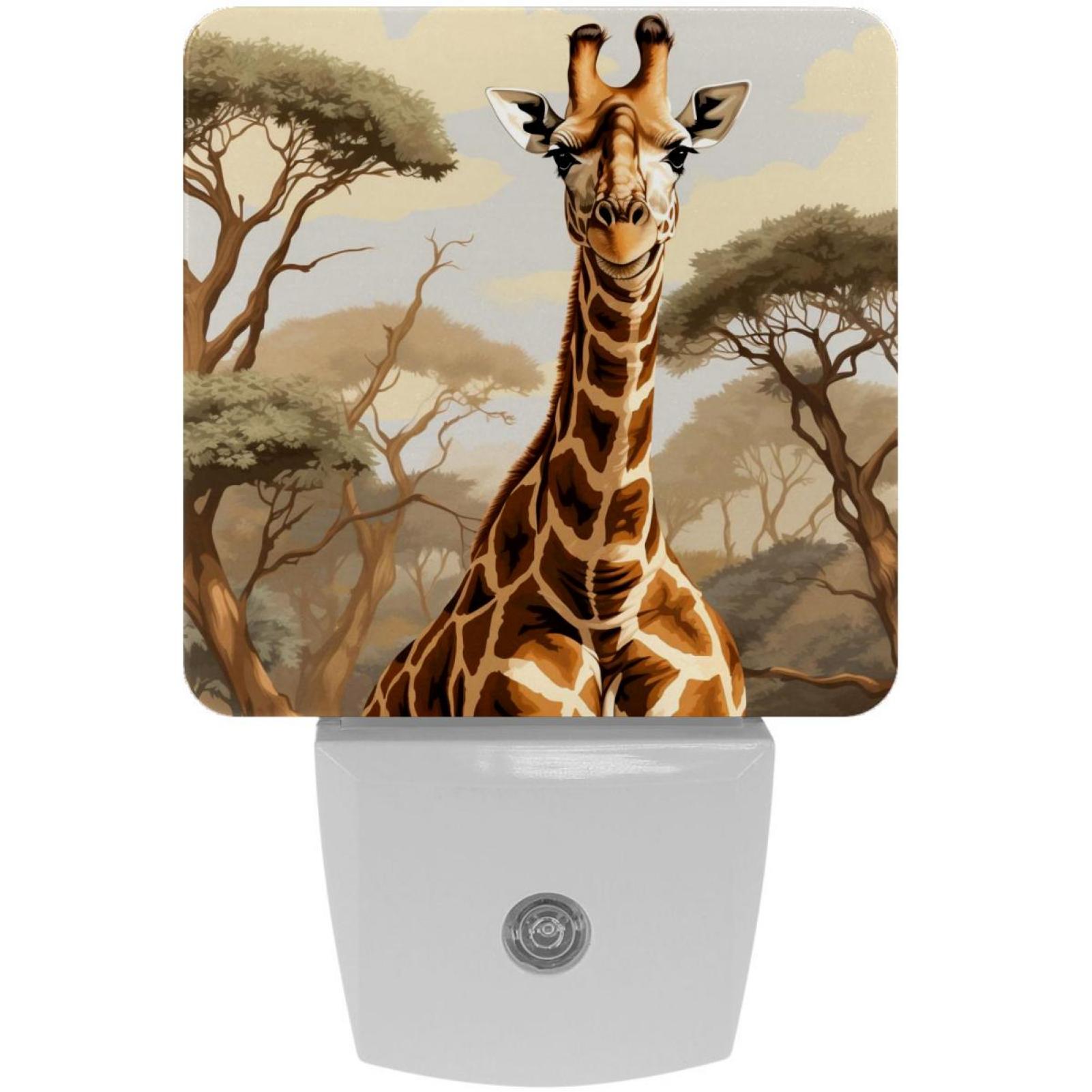 Giraffe LED Square Night Light - Small and Bright Square-shaped LED ...
